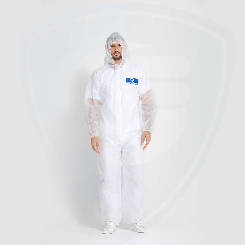 Disposable Overall Suit Breathable Polypropylene Nonwoven Protective ...